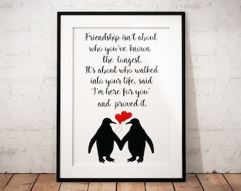 Best friend wall art | Etsy