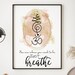 Motivational Yoga Quote Wall Decor, Yoga Art Print, Inspirational Wall ...