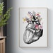 Faux Rose Gold Anatomy Poster, Nursing Student Art Print, Rib Cage ...