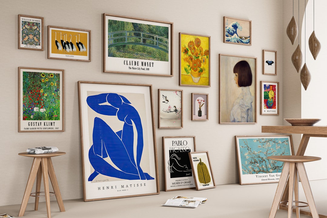 Gallery Eclectic Wall Art Set, Set of 18 Exhibition Posters, Printable ...