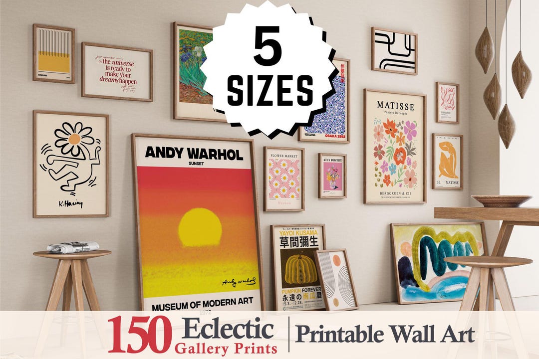 SALE 150 Vintage Exhibition Gallery Wall Set, Eclectic Museum Prints ...