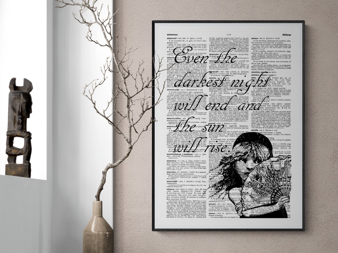 Les Miserables Poster, Typography Print, Music Poster, Cosette, Book ...