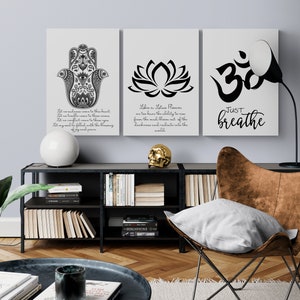 Motivational Yoga Quote Wall Prints, Spiritual Wall Decor ...