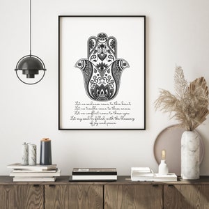 Large Yoga Quote Wall Decor, Spiritual Gift Art Prints, Inspirational ...