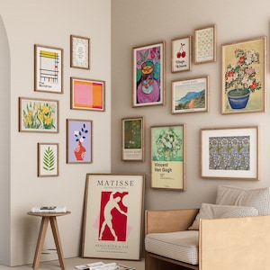 Gallery Eclectic 200 Prints, MEGA BUNDLE, Gallery Wall Set Art, Modern ...