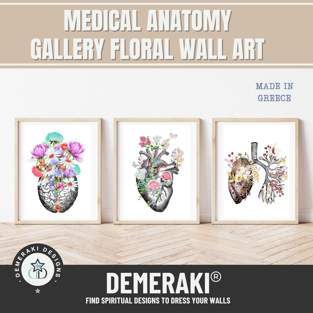 Medical Anatomy Art Prints, Medical Office Wall Decor, Nurse Gift Idea ...