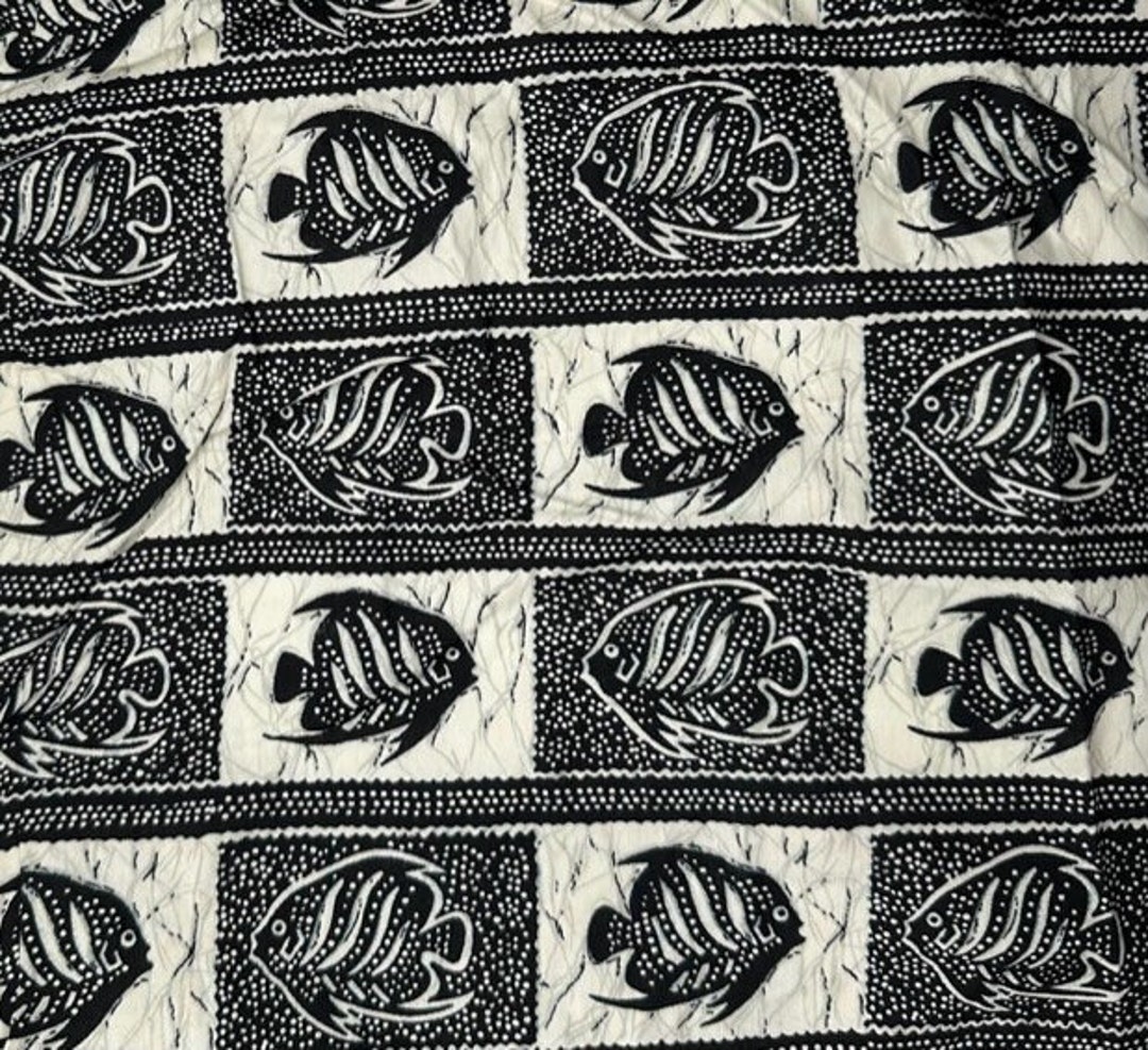 Fish Block Print - Etsy