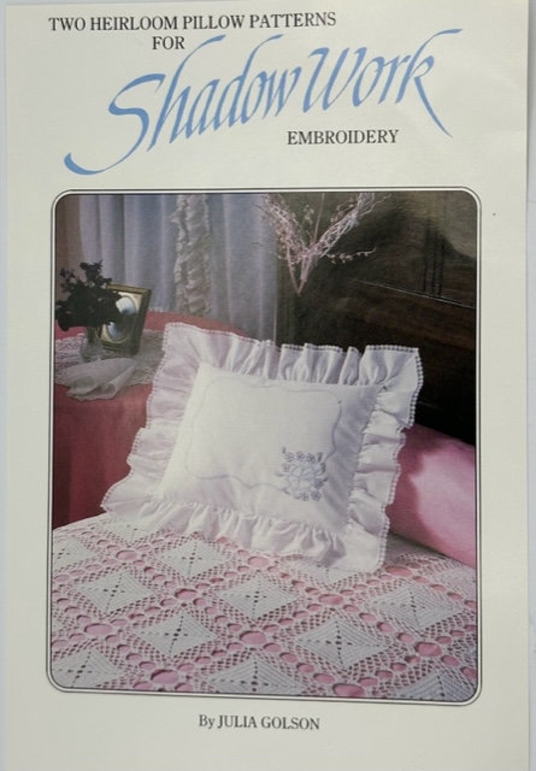 Heirloom Pillow With Shadow Work Embroidery - Etsy