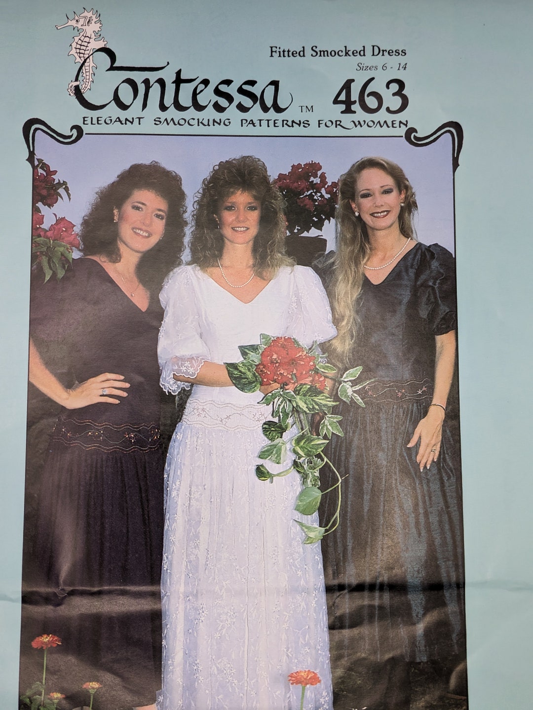 Contessa 463 Elegant Smocked Dress for Women Size 6=14 - Etsy