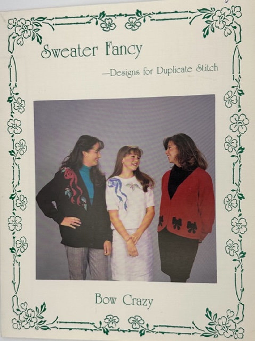 Sweater Fancy Designs for Duplicate Stitch - Bow Crazy - Etsy