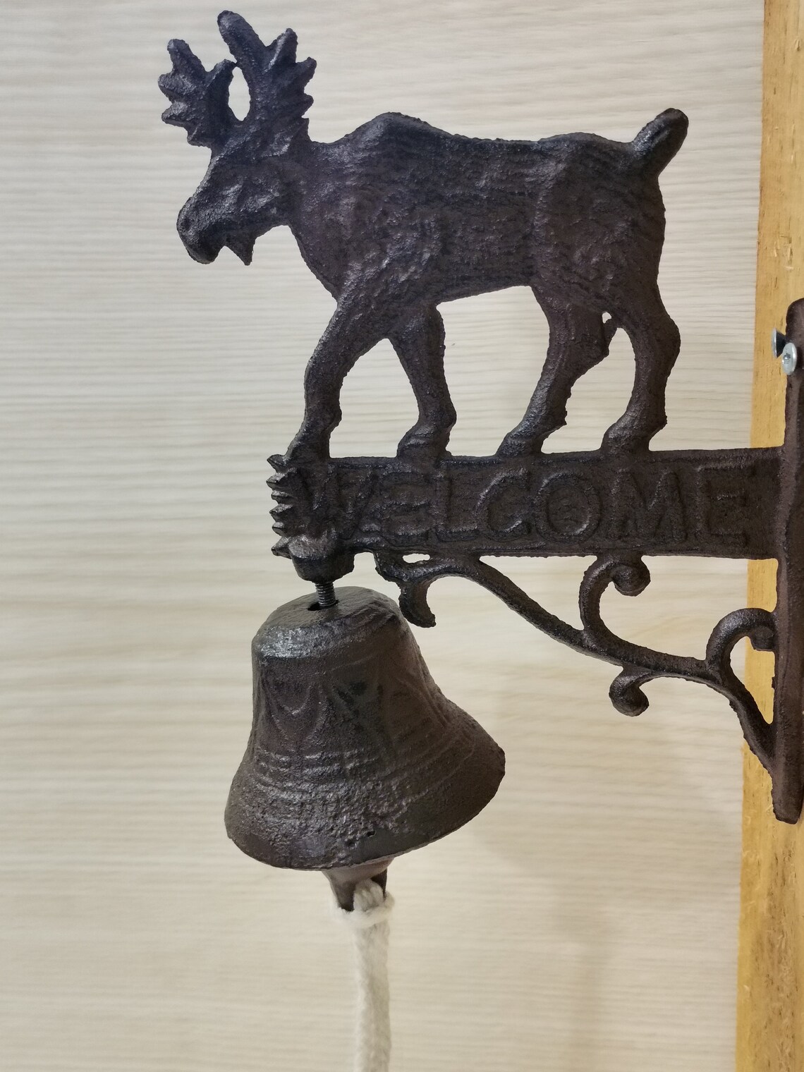 Cast Iron Wall Bell Dinner Bell Hanging Doorbell Farm - Etsy