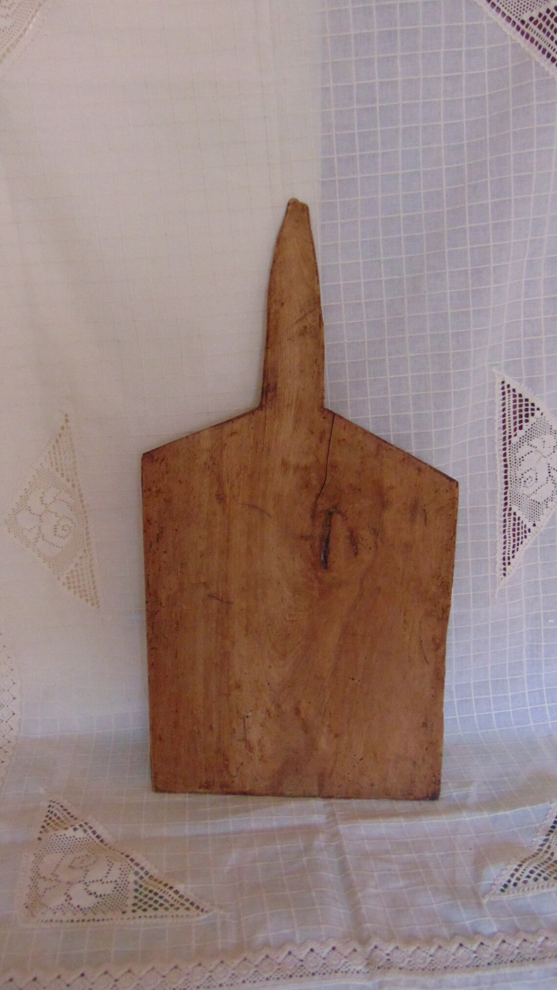 Antique Wooden Bread Board With Handle Primitive Bakery Dough - Etsy