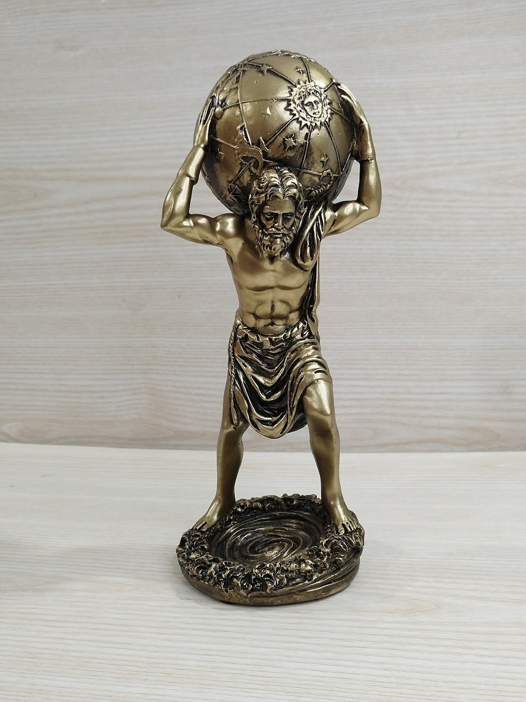 Titan Atlas Statue, Greek Titan Atlas Carrying Globe Statue, Greek ...