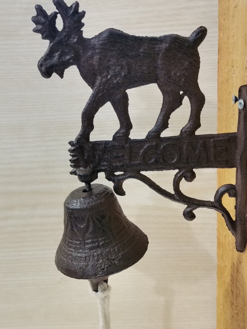 Cast Iron Wall Bell Dinner Bell Hanging Doorbell Farm - Etsy