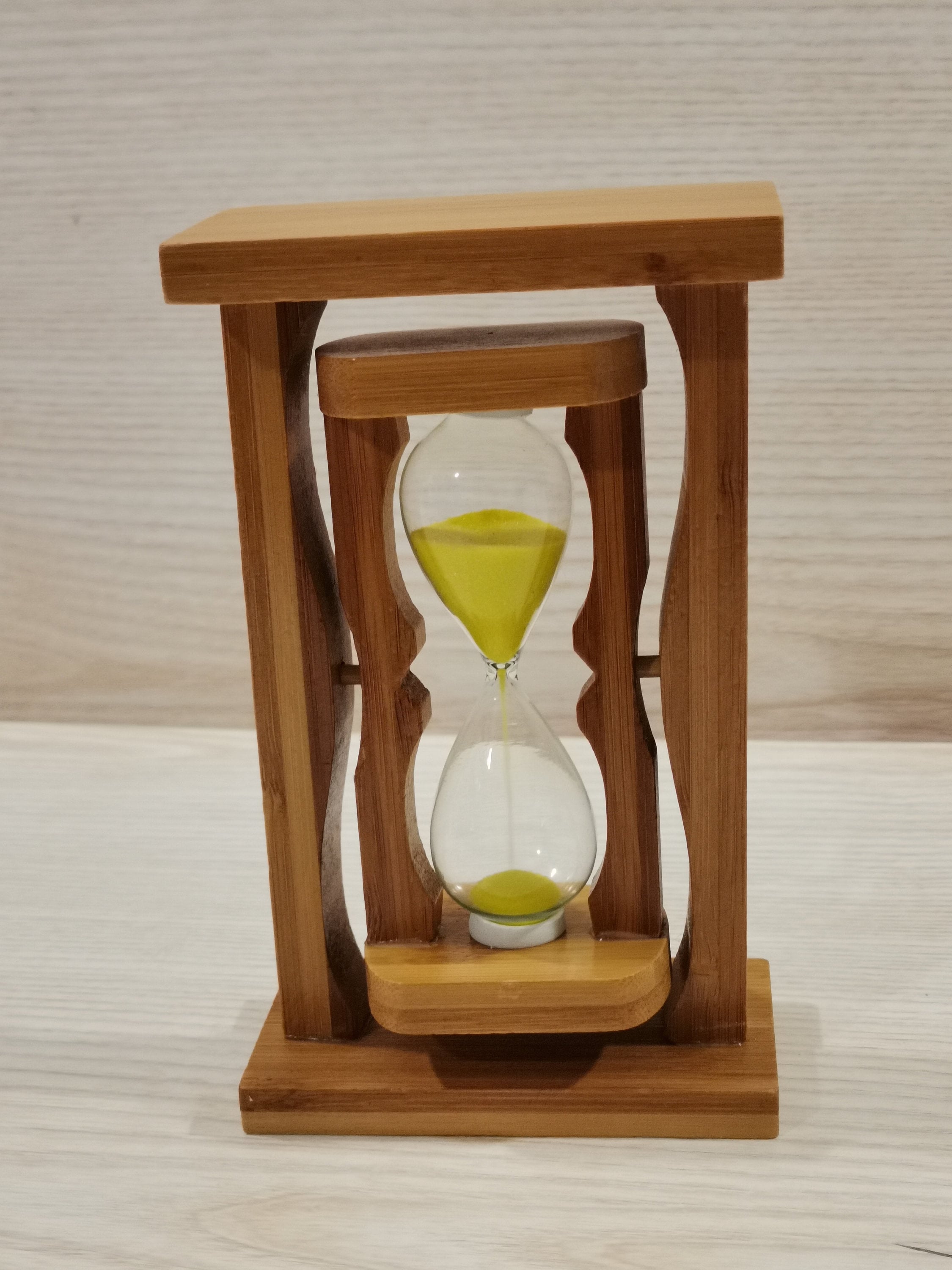 ON SALE Vintage wooden hourglass Wooden hourglass with | Etsy