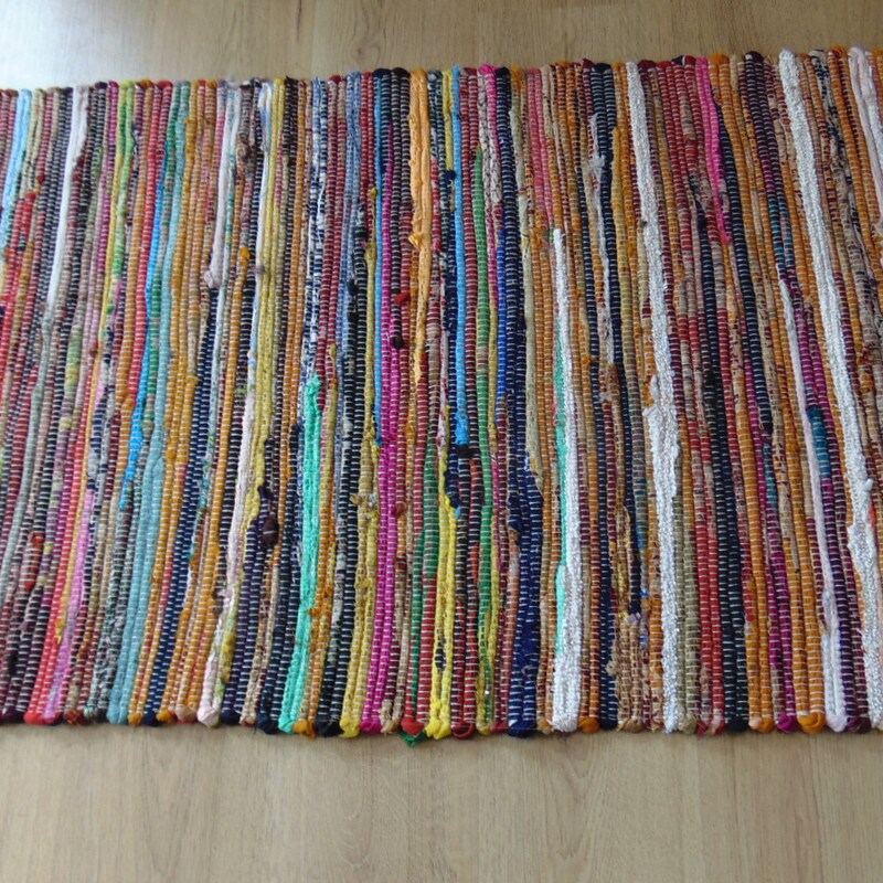 Rag Rug Runner - Etsy