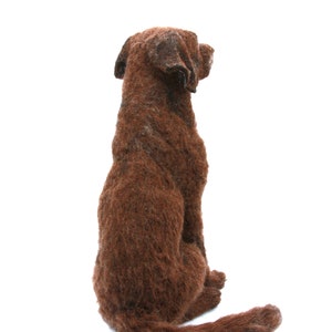Needle Felted Wool Sculpture of a Chocolate Labrador Retriever (lab) - Etsy