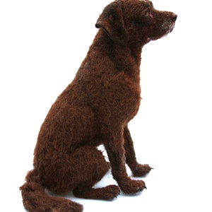 Needle Felted Wool Sculpture of a Chocolate Labrador Retriever (lab) - Etsy