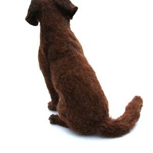 Needle Felted Wool Sculpture of a Chocolate Labrador Retriever (lab) - Etsy