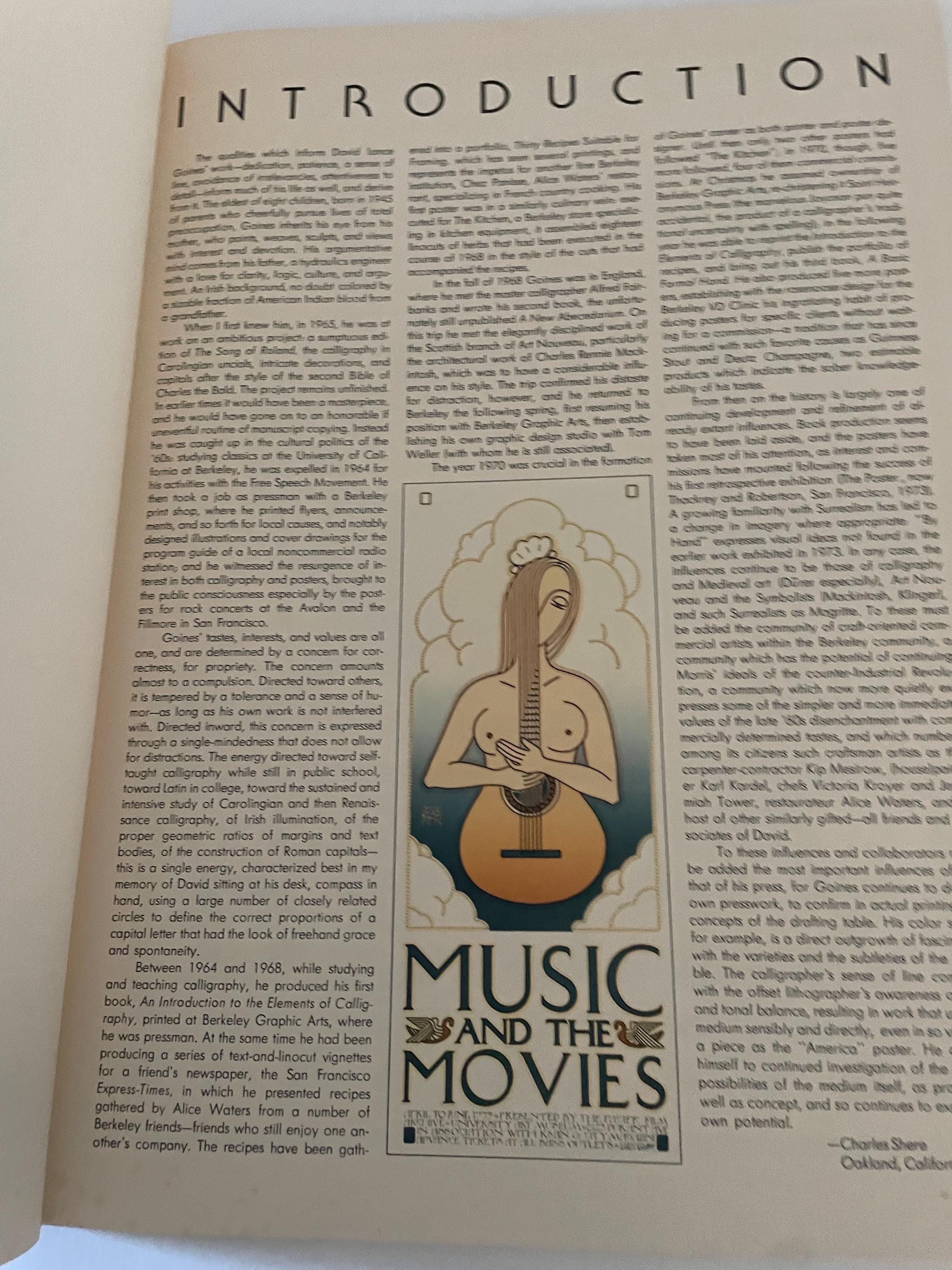 David Lance Goines Poster Book 1978 Harmony Books Published Vintage - Etsy