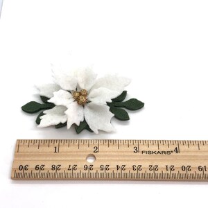 White Poinsettia Felt Flower Headband White Poinsettia Felt - Etsy
