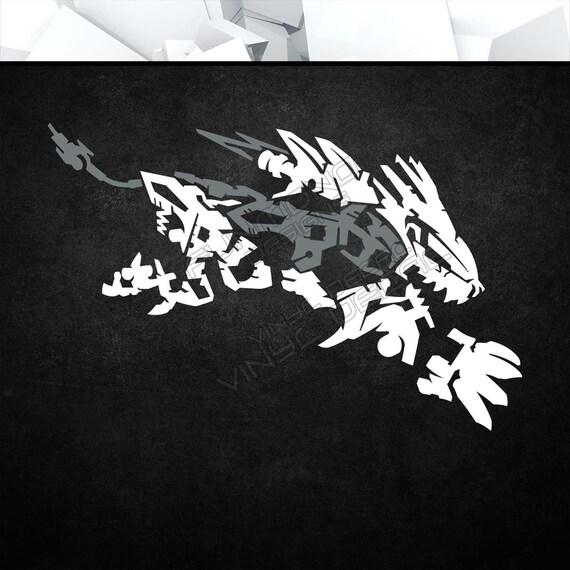 ZDS Vinyl Decal anime Mecha Mech Robot Laptop Tablet PC - Etsy