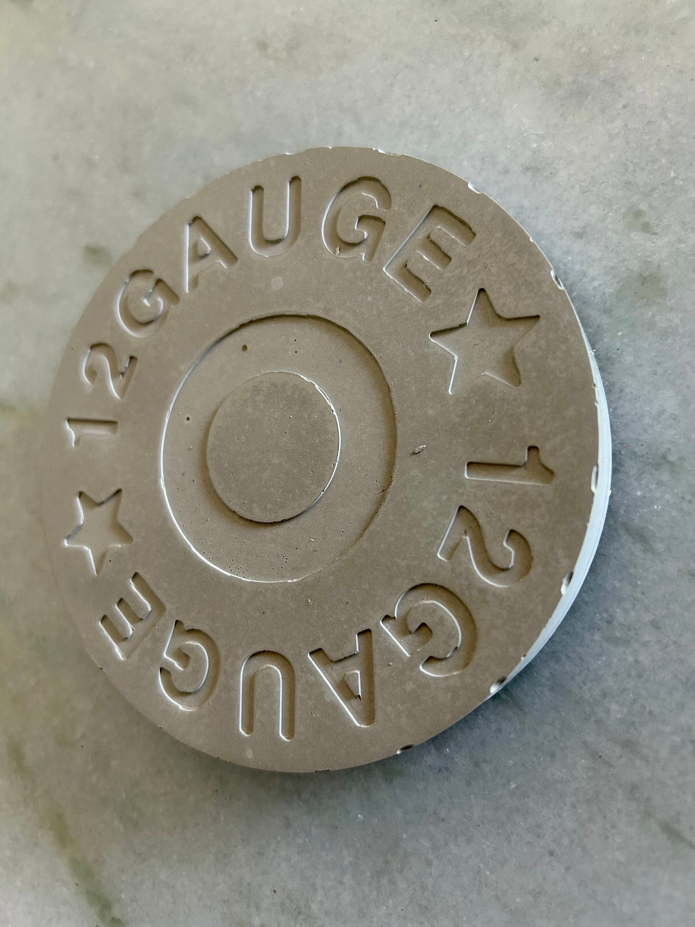 Concrete 12 Gauge Shotgun Shell Coaster Tray - Etsy