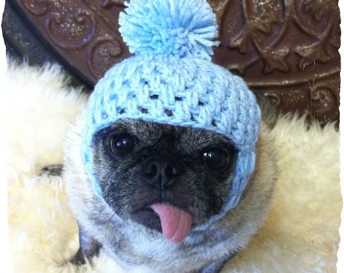 Crochet Pizza Dog Hat Pizza Hat Pug Hat Hats for Dogs Hats for Pugs ...