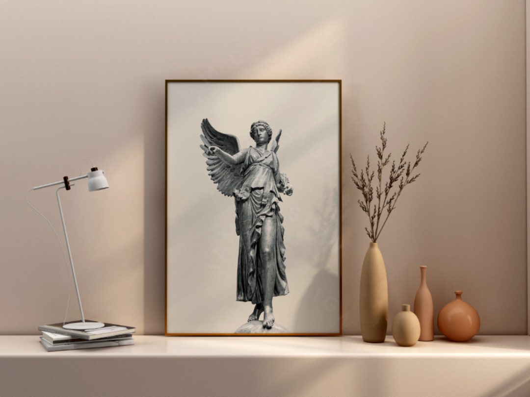 Greek Statue Silhouette Art - Ancient Greek Sculpture Printable Wall ...