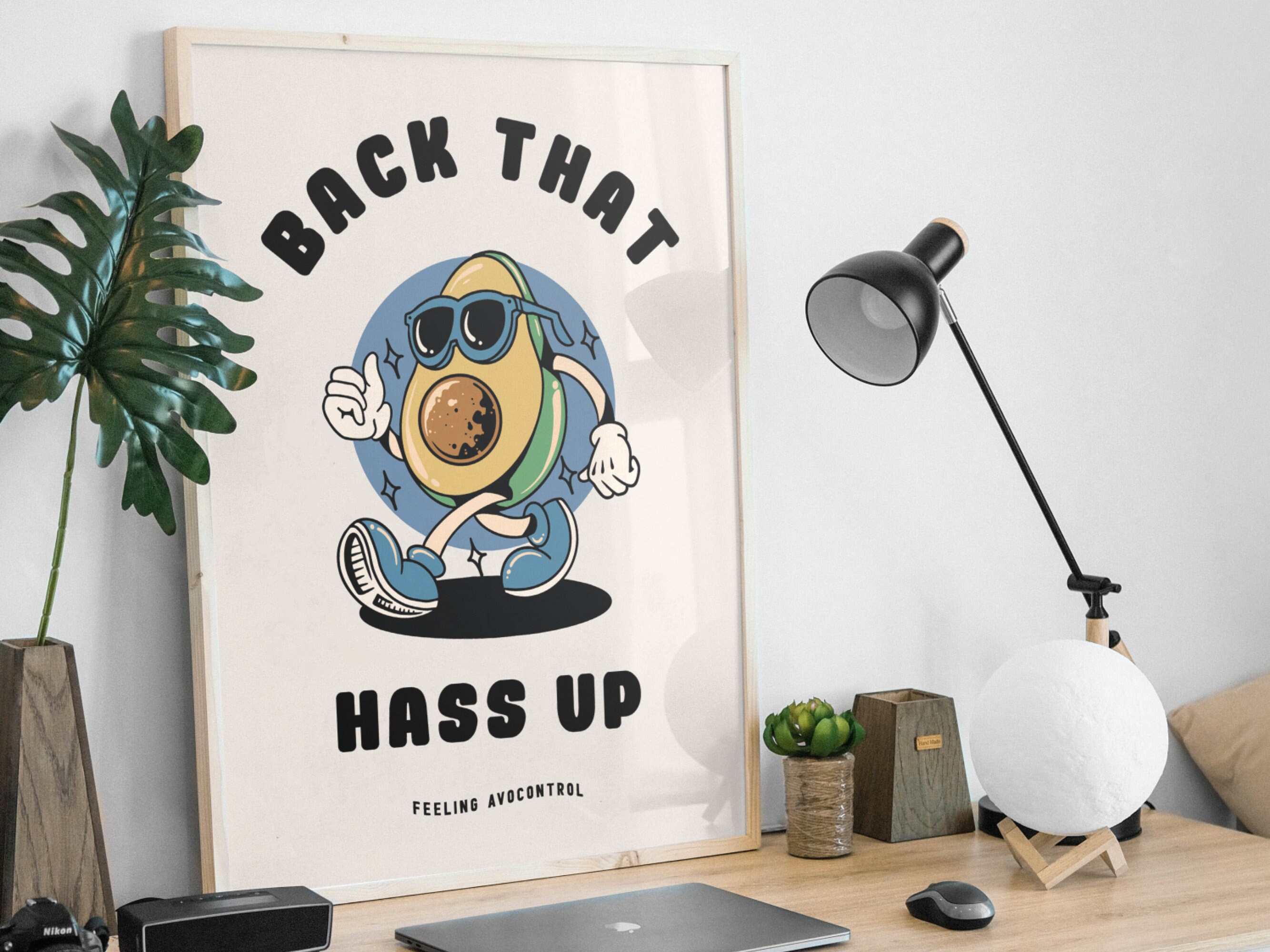 Inspirational Retro Art: Avocado Back That Hass up - Retro Wall Decor ...