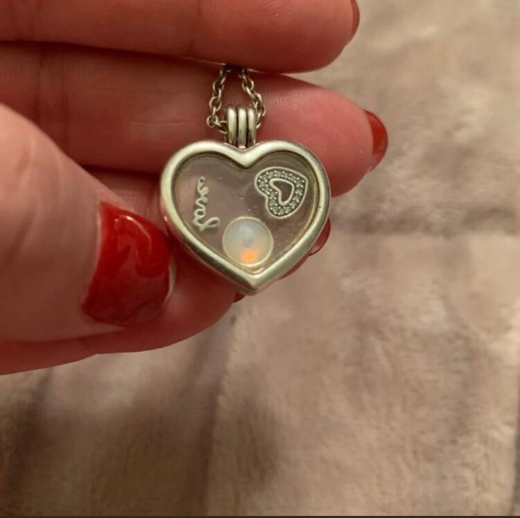 Pandora Drijvende Hart Ketting Charmes | Etsy