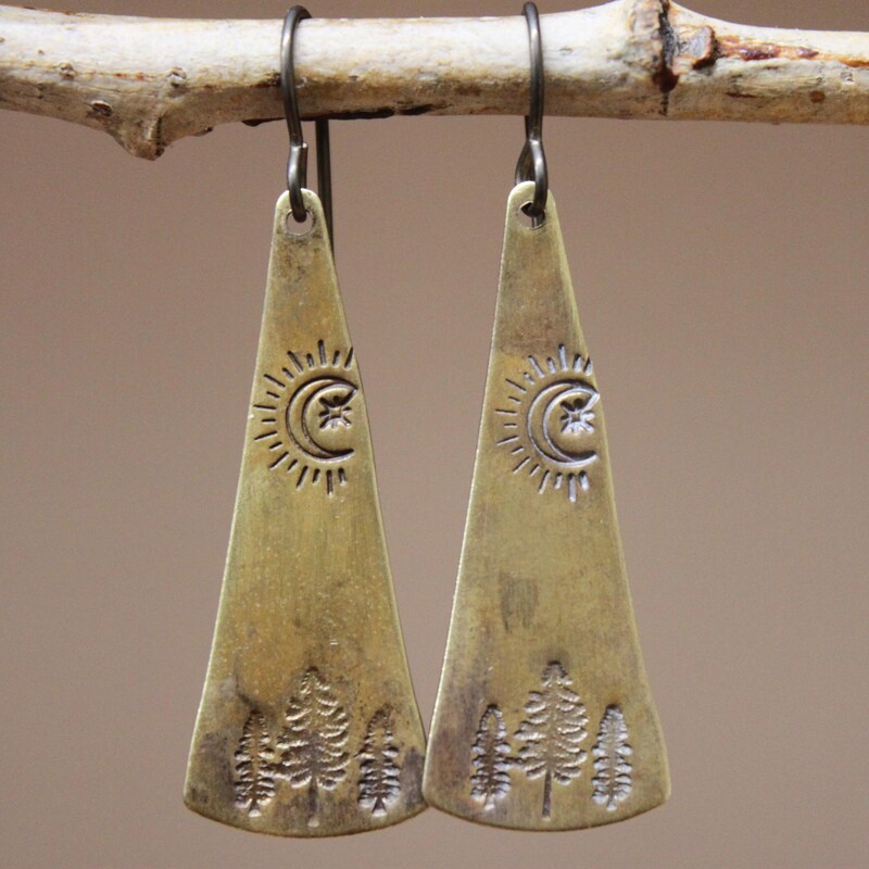 Stamped Earrings - Etsy
