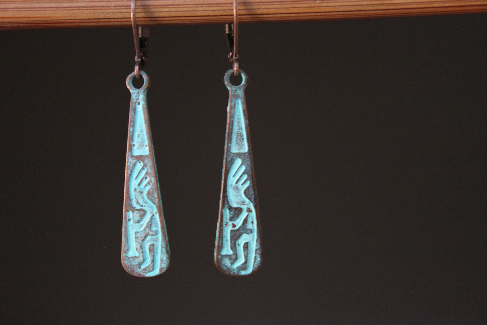Turquoise Earrings Dangle Drop Earrings Boho Earrings Bohemian - Etsy