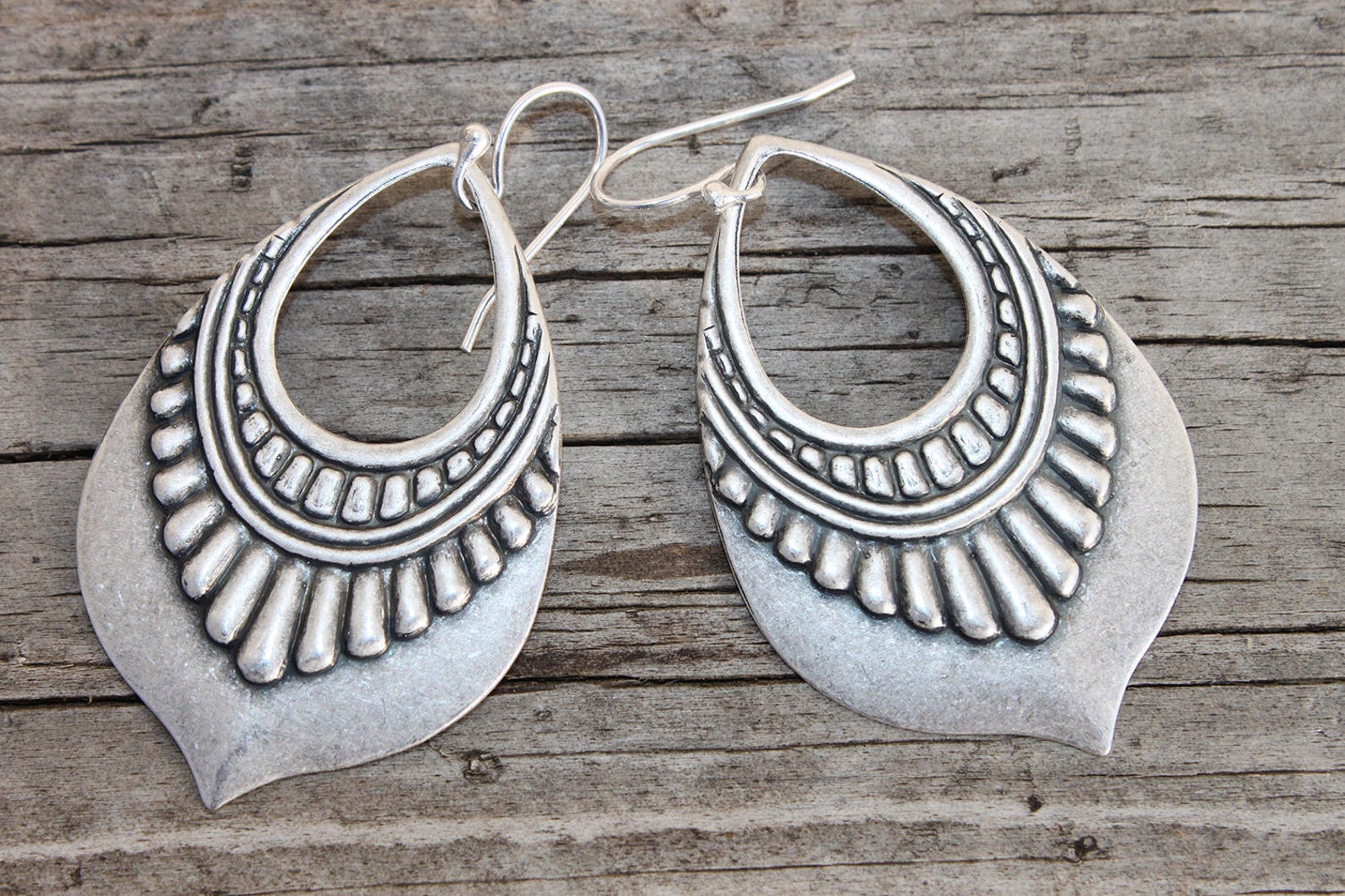 Boho Silver Earrings Dangle Earrings Boho Jewelry Bohemian | Etsy