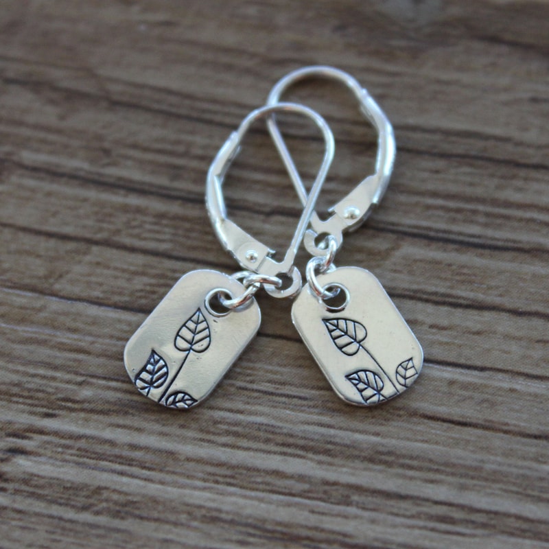 Tiny Dangle Earrings - Etsy