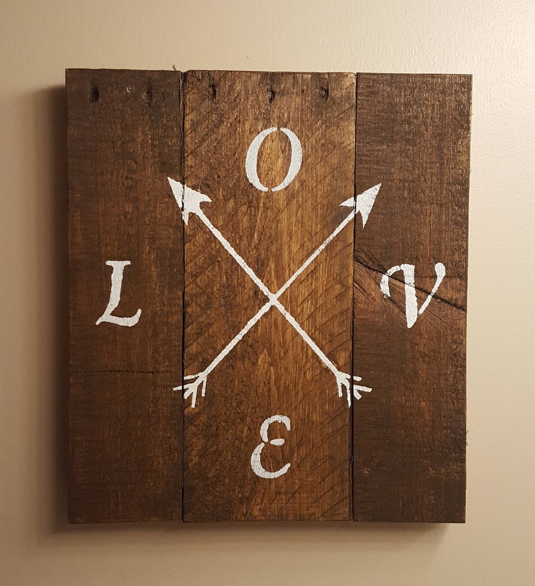 Pallet Wood, Love Sign, Wood Sign, Wall Hanging, Love Word, Valentine's ...