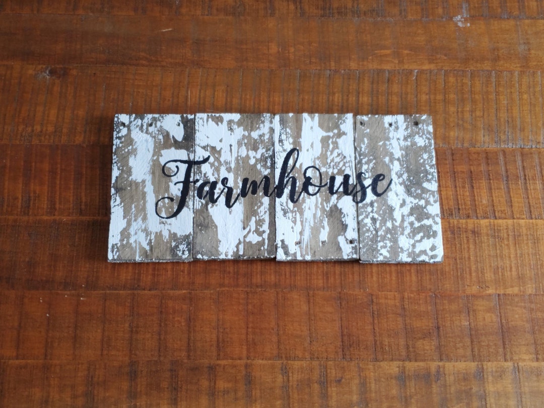 Rustic Farmhouse Sign, Farmhouse Wall Decor, Barn Wood Style, Country ...