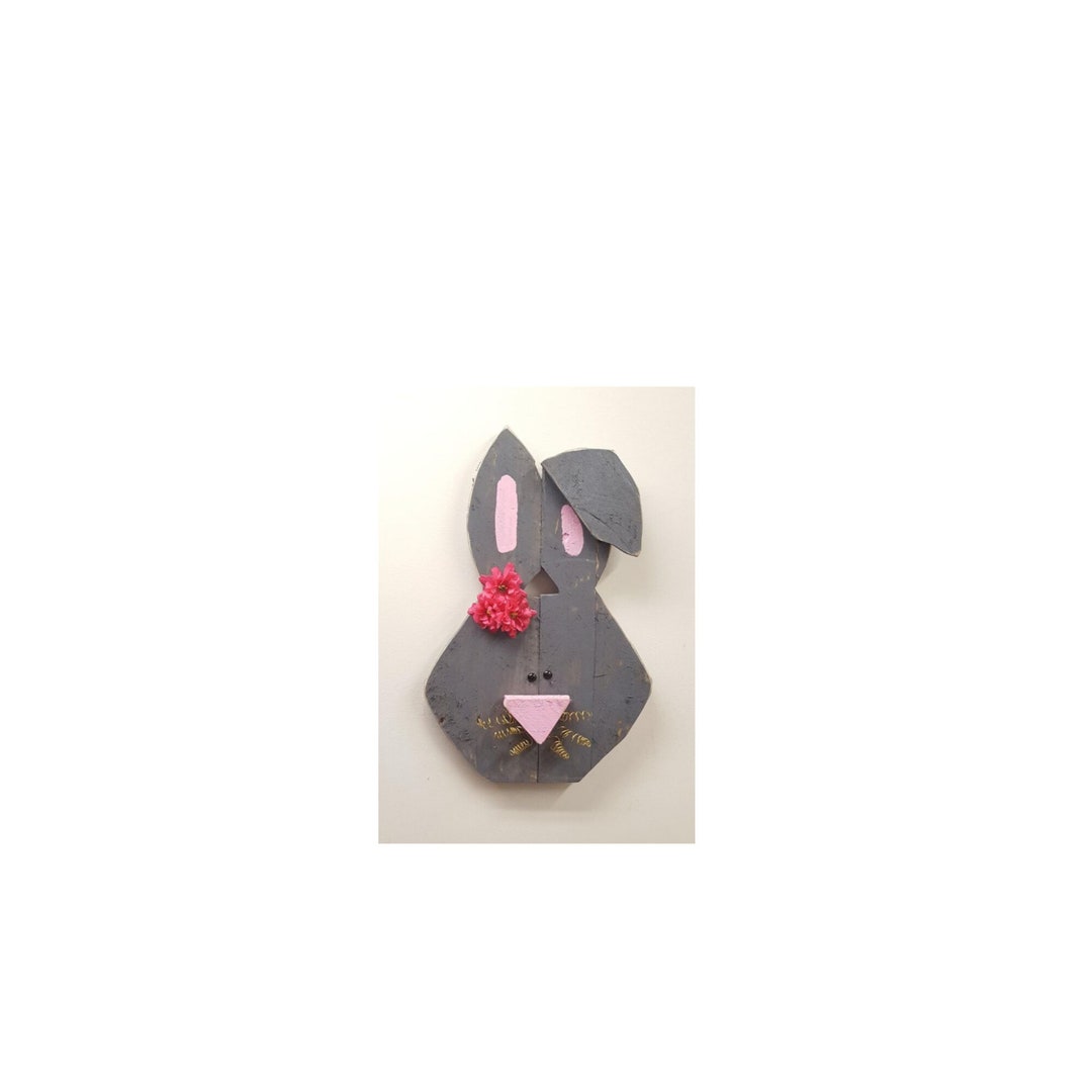 Pallet Wood Bunny, Easter Decor, Rustic Bunny, Brown Rabbit, Wall ...