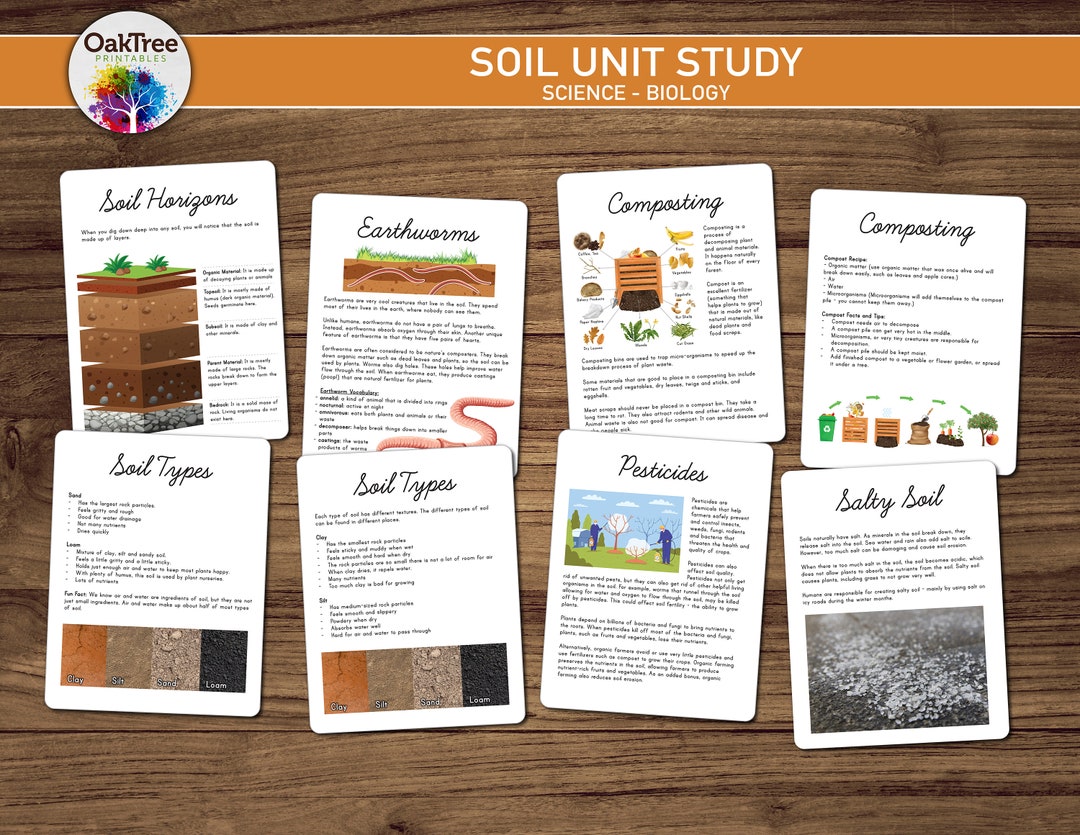 Soil Unit Study Bundle, Homeschool, School at Home, Montessori Inspired ...