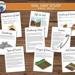 Soil Unit Study Bundle, Homeschool, School at Home, Montessori Inspired ...