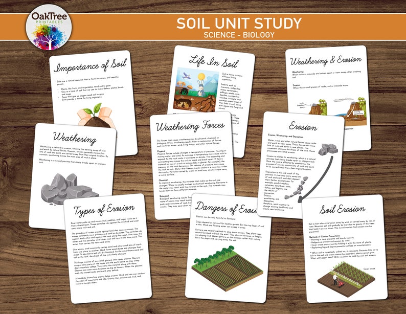 Soil Unit Study Bundle, Homeschool, School at Home, Montessori Inspired ...