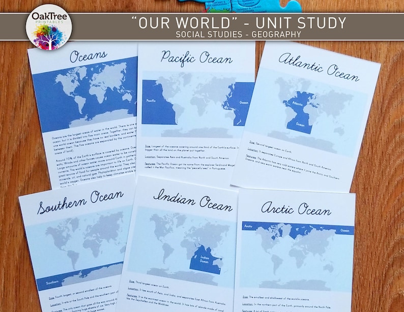 Our World Unit Study Bundle Homeschool School at Home | Etsy