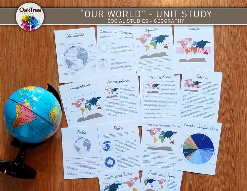 Our World Unit Study Bundle Homeschool School at Home | Etsy