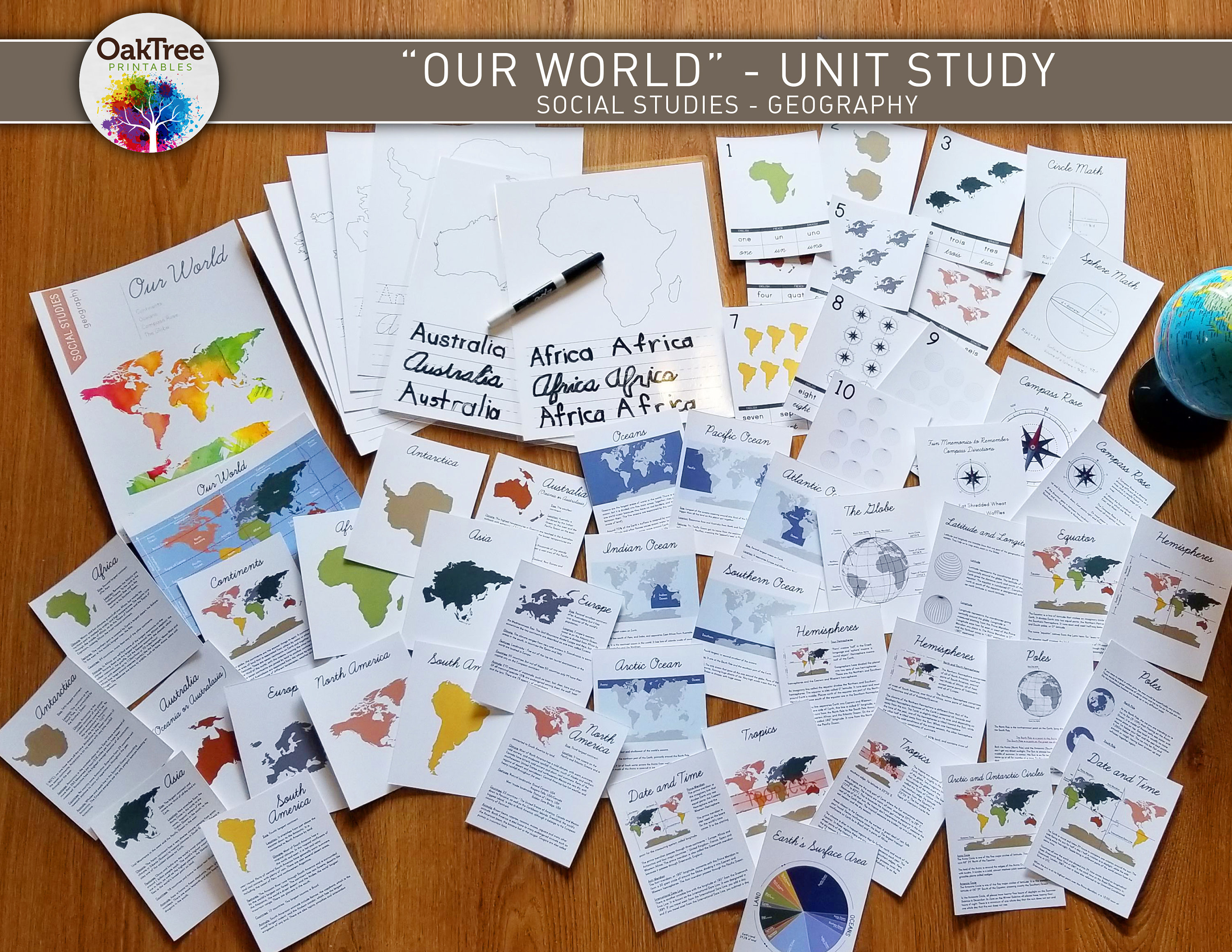 Our World Unit Study Bundle Homeschool School at Home | Etsy