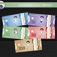 Printing Words for Coins and Bills - Matching the Amount - Canadian ...
