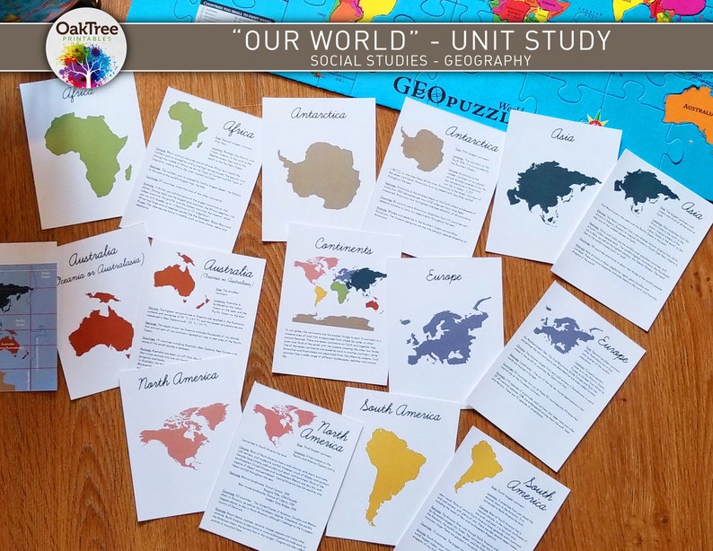 Our World Unit Study Bundle Homeschool School at Home - Etsy