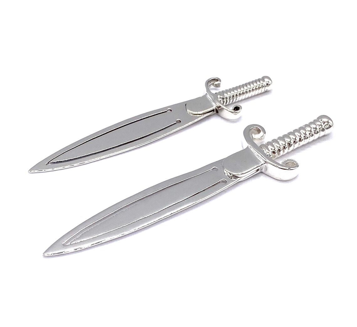 925 Solid Sterling Silver SWORD BOOKMARK - Etsy