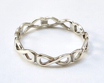 Infinity Symbol Ring | Etsy UK