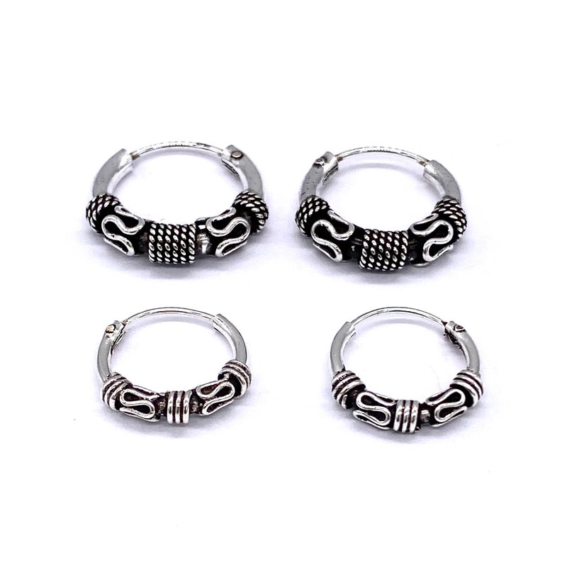 Mini Bali Hoop Earrings - Etsy UK