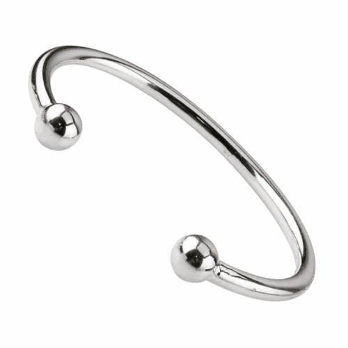 Charm Torque Bangle Bracelet 925 Sterling Silver Solid Screw - Etsy